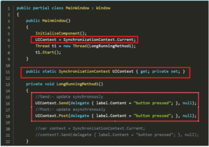 Update UI in worker thread - Serverside coding..